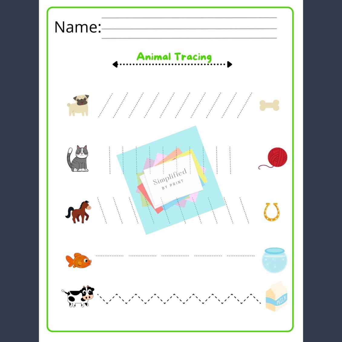 Tracing Line and Cutting Skills Worksheets Preschool fine motor ...