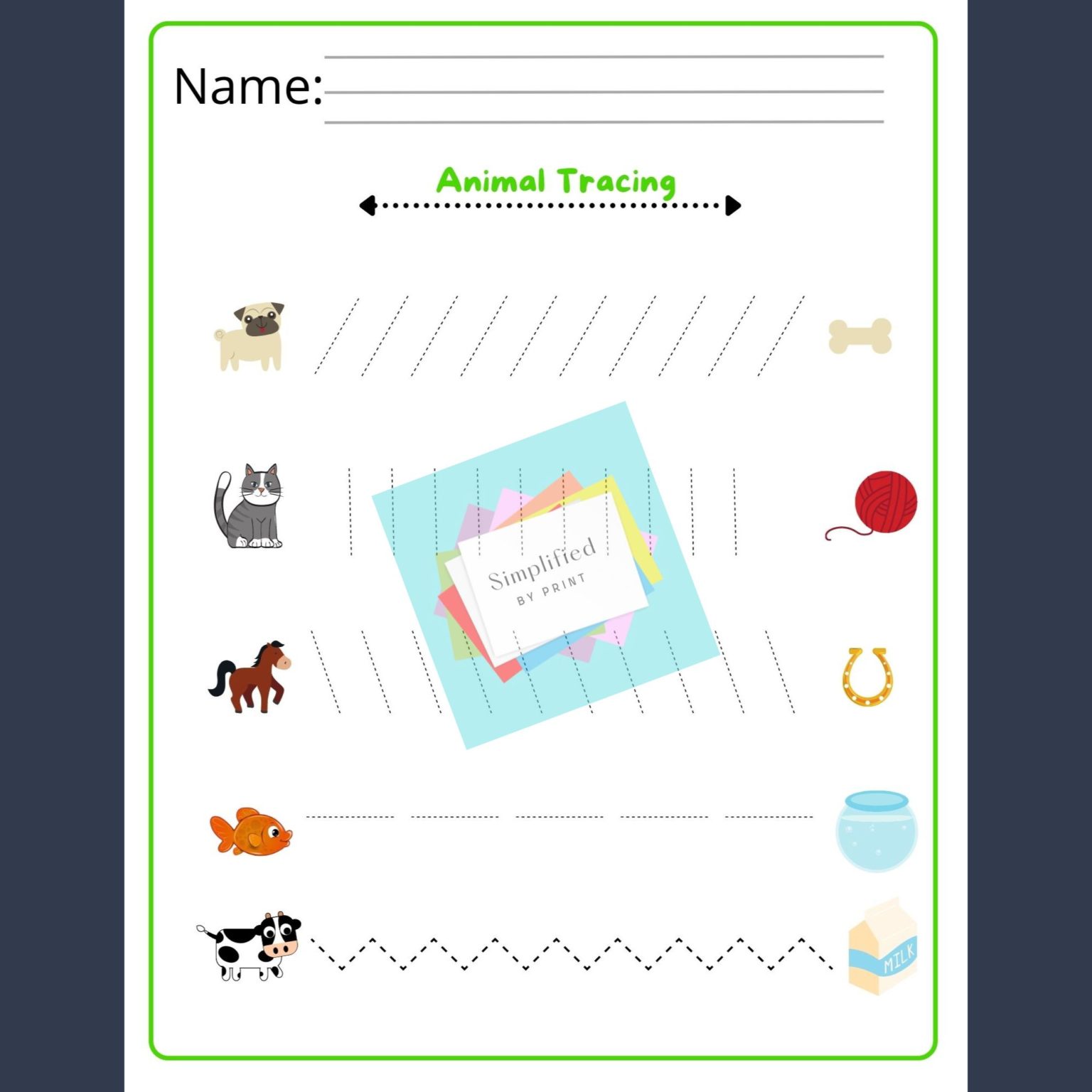 Tracing Line and Cutting Skills Worksheets Preschool fine motor ...