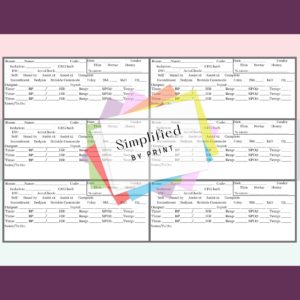 CNA/PCT Report Sheet – Simplified by Print