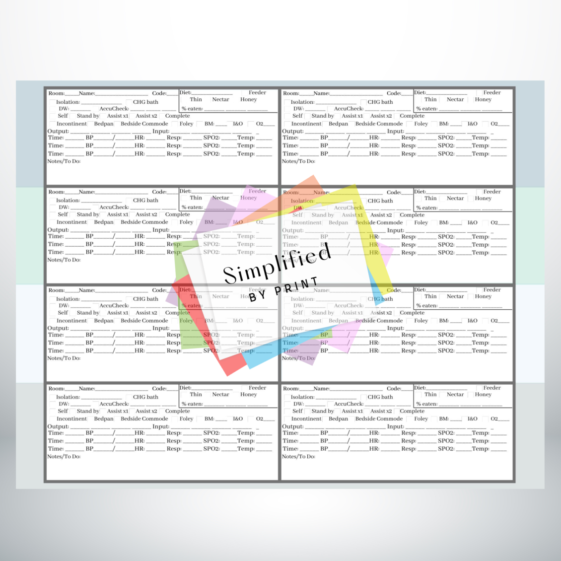 CNA/PCT Report Sheet – Simplified by Print
