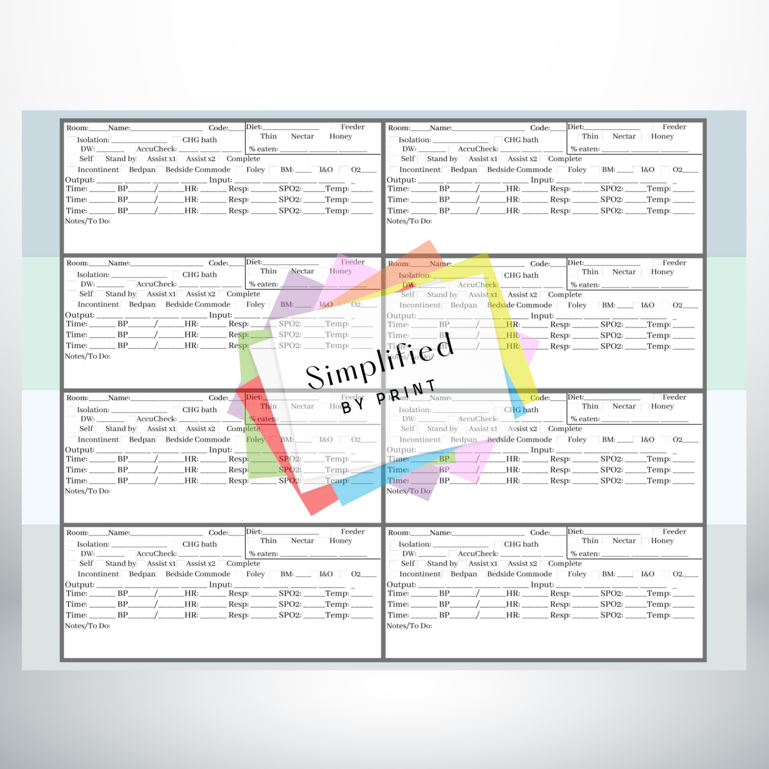 CNA/PCT Report Sheet – Simplified by Print