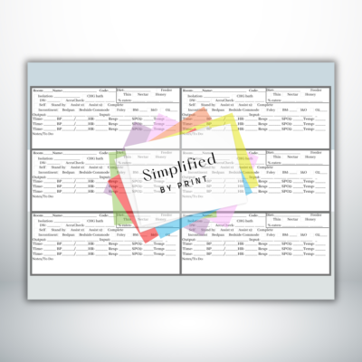 CNA/PCT Report Sheet – Simplified by Print