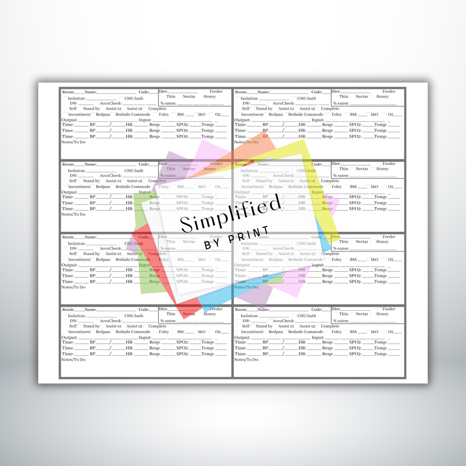 CNA/PCT Report Sheet – Simplified by Print