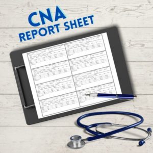 CNA/PCT 10 Patient Report Sheet – Simplified by Print