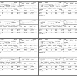 CNA/PCT 10 Patient Report Sheet – Simplified by Print