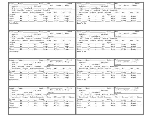 CNA/PCT Report Sheet – Simplified by Print