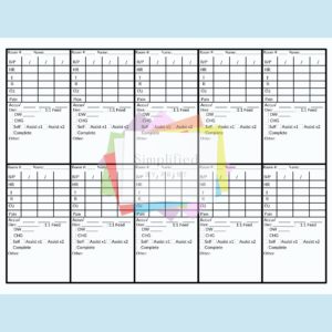 CNA/PCT 10 Patient Report Sheet – Simplified by Print