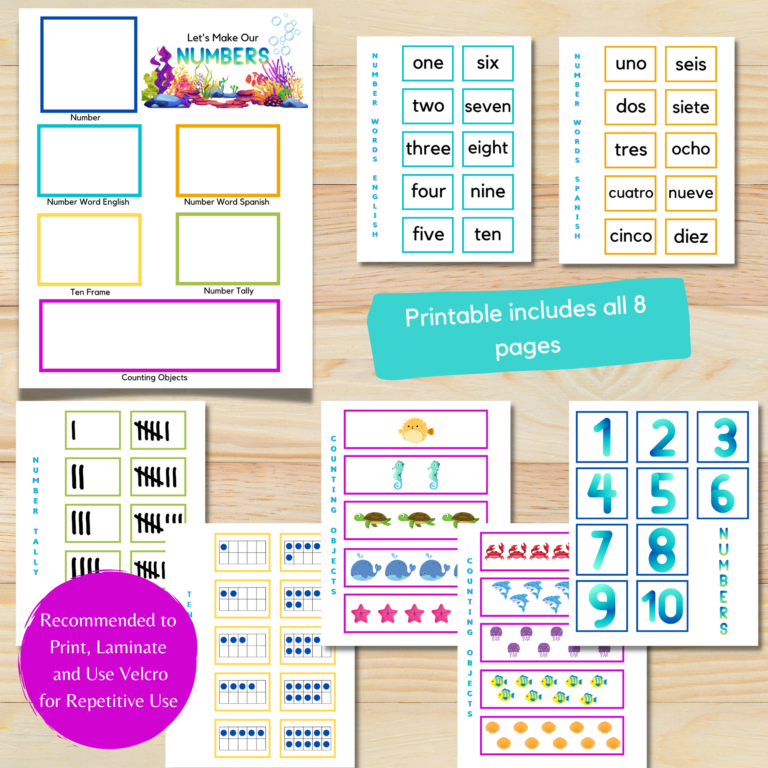 Numbers 1-10 Preschool Activity – Simplified by Print